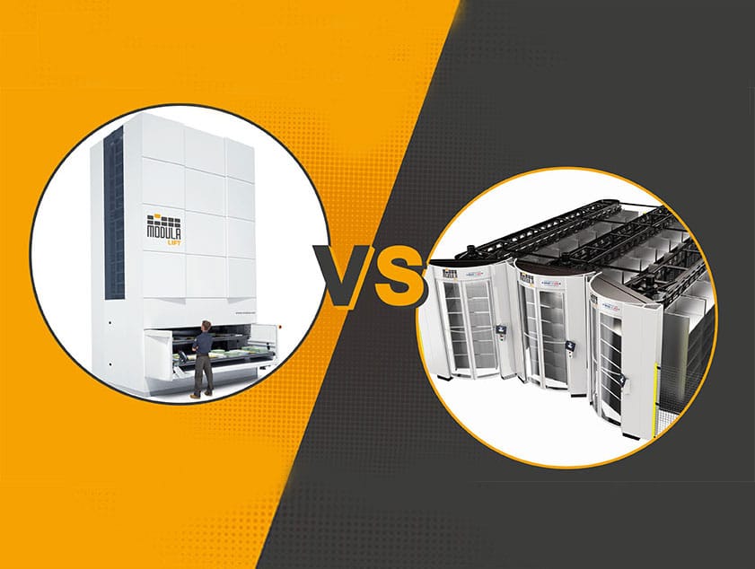 Vertical Lift Modules vs. Horizontal Carousels | Modula Vertical Lift Modules vs. Horizontal Carousels | Modula